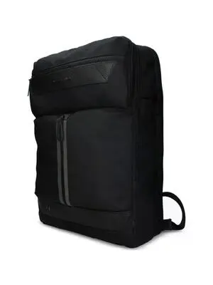 PIQUADRO Leather-trimmed Panelled Backpack