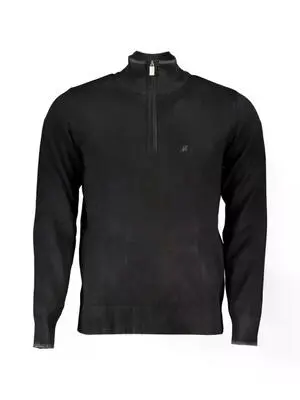 U.S. Grand Logo-embroidered Half-zip Sweater