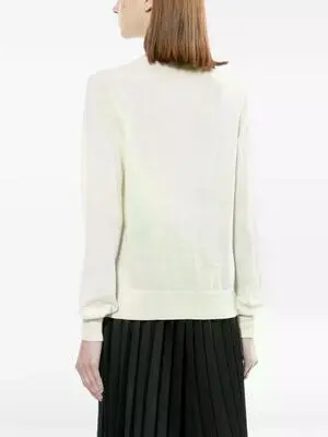 Comme Des Garçons Floral-embroidered Cardigan