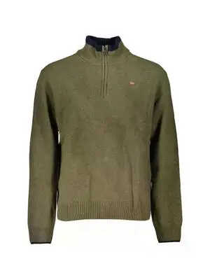 NAPAPIJRI Quarter-zip Cotton Sweater - Green