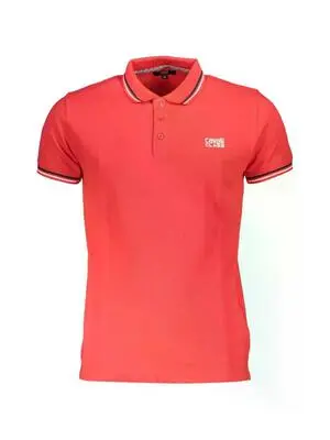 Roberto Cavalli Tipped Cotton Polo Shirt - Red