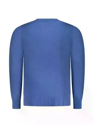 COVERI MOVING Logo-embroidered Crew Neck Sweater
