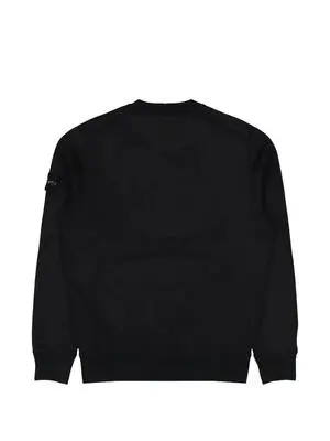 Stone Island Logo-badge Organic Cotton Sweatshirt