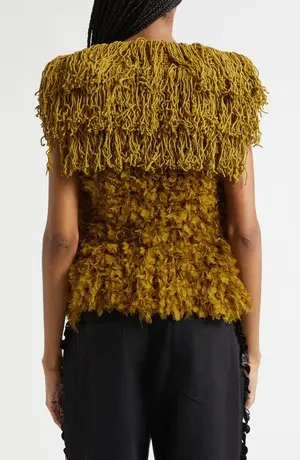 DIOTIMA Bambola Mixed Media Top - Cumin