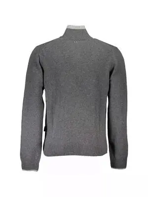 NAPAPIJRI Quarter-zip Mock Neck Sweater - Grey