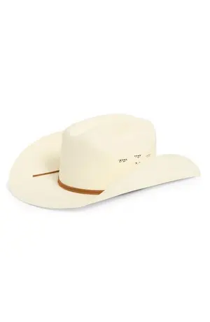 Brixton Laredo Straw Cowboy Hat - Bone