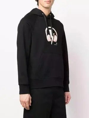 Neil Barrett D.j. Bolt Printed Hoodie