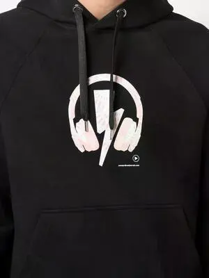 Neil Barrett D.j. Bolt Printed Hoodie