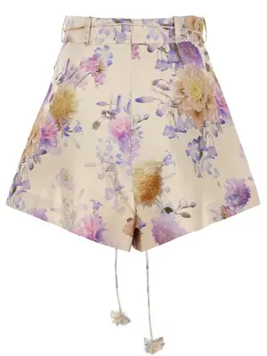 Zimmermann Luna Tuck Shorts - Multicolour