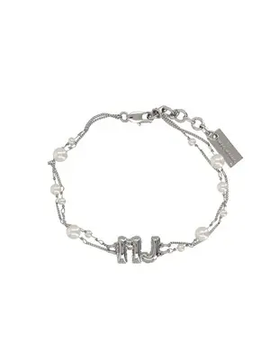 Marc Jacobs Pearl Mj Balloon Bracelet - Silver