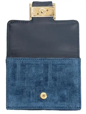 Fendi Micro Trifold Wallet - Blue