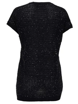 Fabiana Filippi Maglia Con Paillettes - Blue