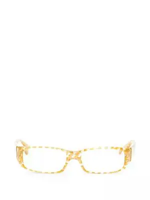ALAIN MIKLI VINTAGE 2000s Checkered Rectangle Eyeglasses