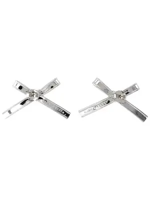 Marc Jacobs The Lingerie Bow Earrings - Silver
