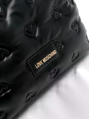 Moschino Heart-embossed Shoulder Bag