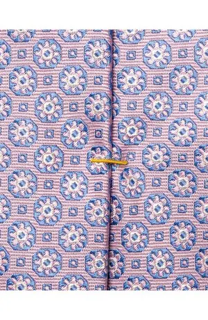 Eton Medallion Standard Neck Tie - Medium Pink