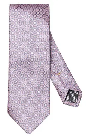 Eton Medallion Standard Neck Tie Medium Pink
