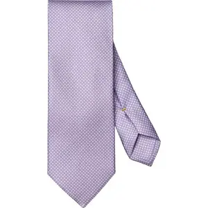 Eton Polka Dot Silk Neck Tie - Light Purple