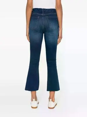 FRAME Flared Cropped Jeans - Blue