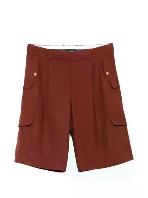 Drole De Monsieur Pleated Cargo Shorts