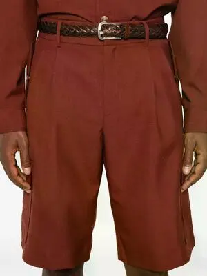 Drole De Monsieur Pleated Cargo Shorts