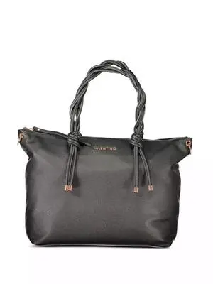 MARIO VALENTINO Braided-handle Drawstring Tote Bag