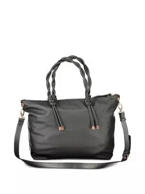 MARIO VALENTINO Braided-handle Drawstring Tote Bag