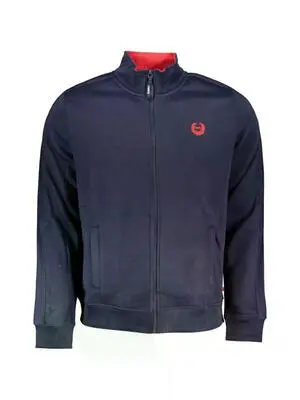 GIAN MARCO VENTURI VINTAGE Logo-embroidered Zip-up Sweatshirt