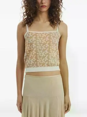 CRUSH COLLECTION Sleeveless Cropped Tank Top