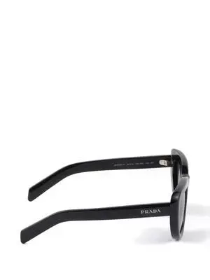 Prada Acetate Rectangle Sunglasses - Black