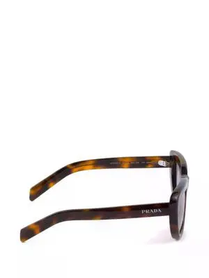 Prada Tortoiseshell Rectangle-frame Sunglasses - Brown