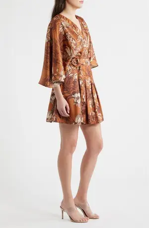 CIEBON Avaele Floral Wrap Dress