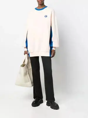 HONEY FUCKING DIJON Two-tone Logo-print Sweatshirt
