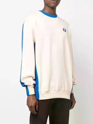 HONEY FUCKING DIJON Two-tone Logo-print Sweatshirt