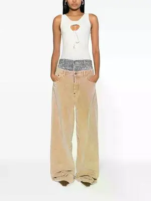 Dsquared2 Crystal-embellished Double-layer Trousers