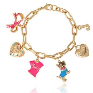 Juicy Couture Gold-tone Charm Bracelet - Multi