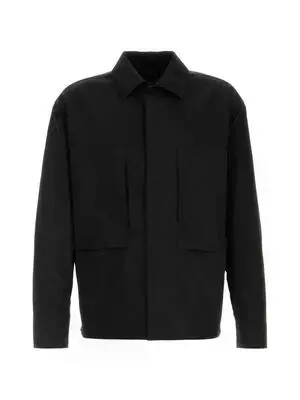 Herno Crinkled-finish Patch-pocket Jacket