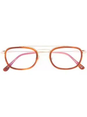 TOM FORD Oval-frame Glasses - Brown