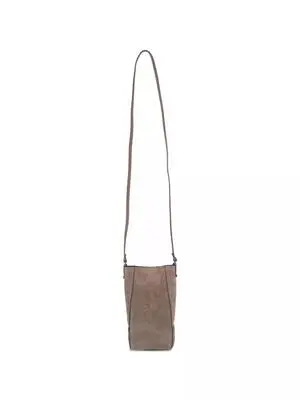 Brunello Cucinelli Bc Duo Suede Phone Holder - Brown
