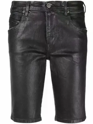 DIESEL® Wax-coated Five-pocket Shorts