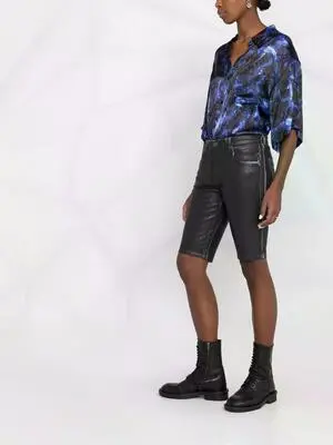 DIESEL® Wax-coated Five-pocket Shorts