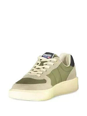 BLAUER. Suede Panelled Chunky Sole Sneakers