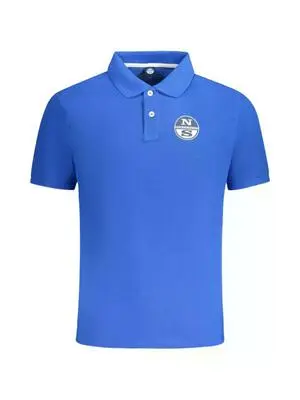 NORTH SAILS Logo-patch Piqué Polo Shirt - Blue