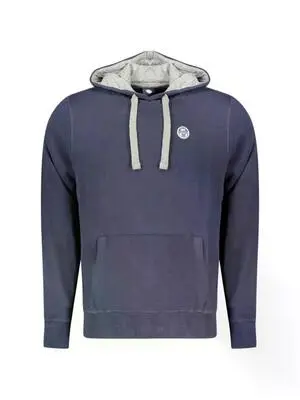 NORTH SAILS Logo-patch Drawstring Hoodie - Blue