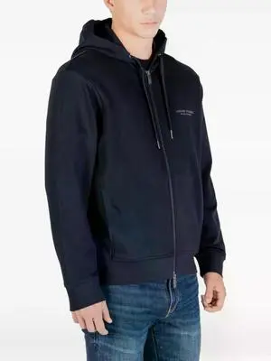 Armani Exchange Logo-print Zip-up Hoodie