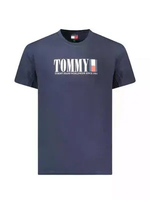 Tommy Hilfiger Logo-print Cotton T-shirt - Blue