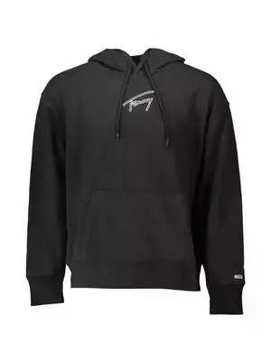 Tommy Hilfiger Logo-embroidered Hoodie - Black