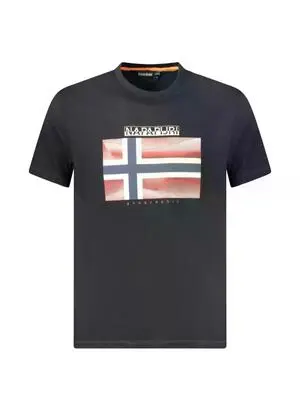 NAPAPIJRI Flag-print T-shirt - Black