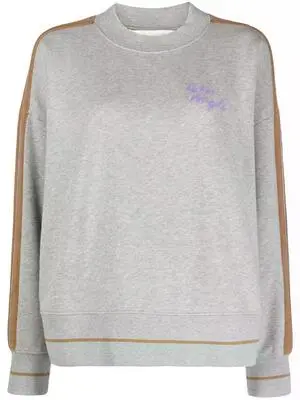 Palm Angels Striped Sweatshirts Hoodies For Women