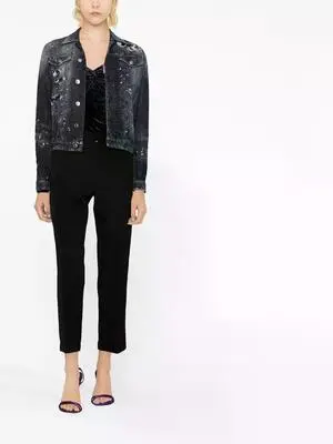 Dsquared2 Distressed Denim Jacket - Black